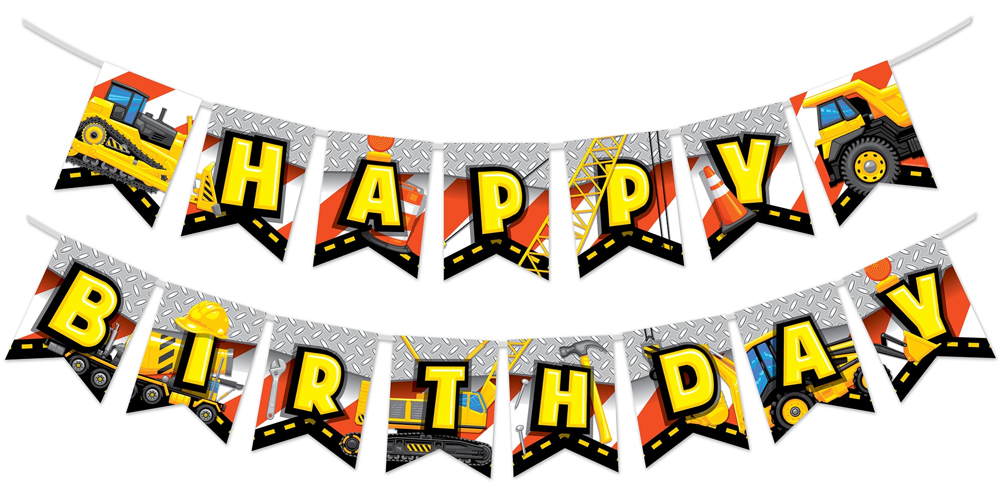 Construction Banner - Construction Party Supplies – Treasures Gifted